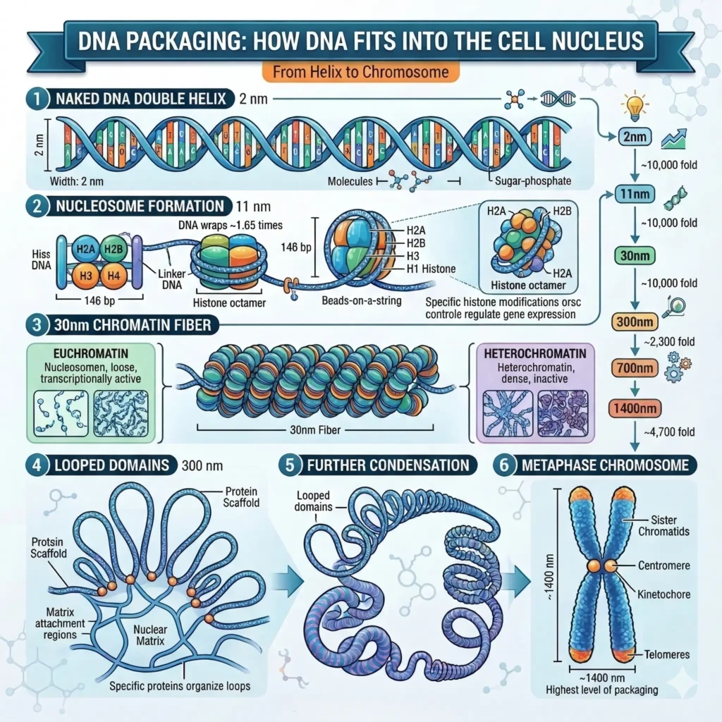 DNA Packaging: How DNA Fits Into The Nucleus Of A Cell
